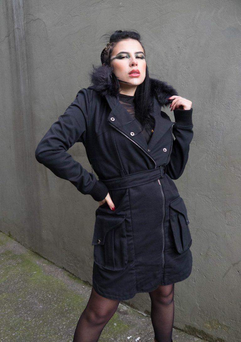 Parka Clásica Negro Mujer - La panaderia rusa